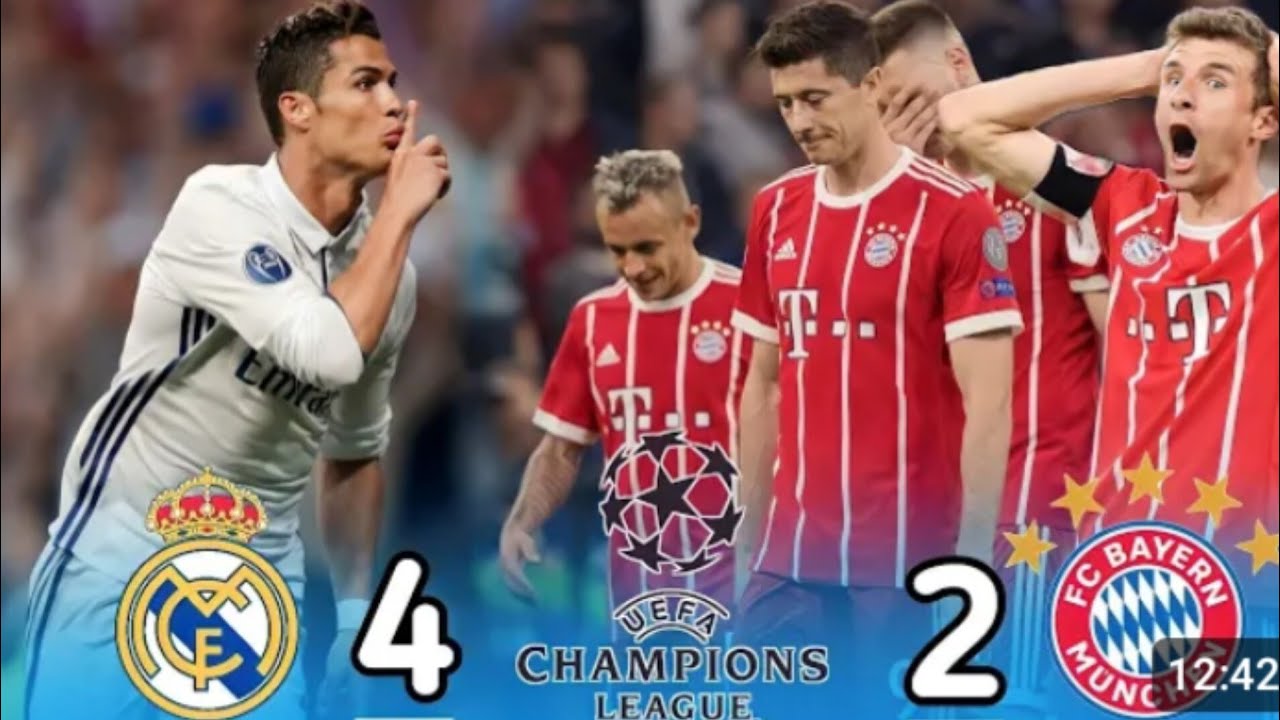 Real madrid bayern munchen 4 - 2 UcL (2017) 😱😱 - YouTube