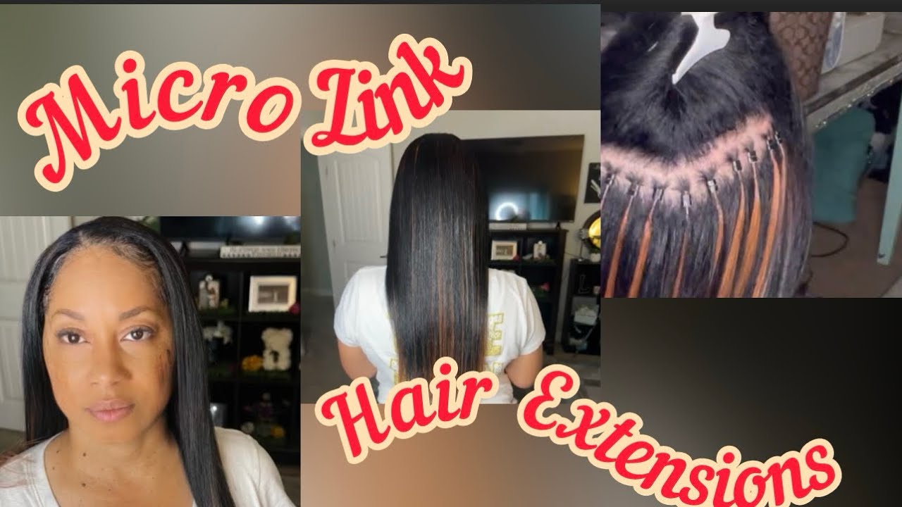 How To Install Micro-Link Hair Extensions On Fine Hair - YouTube