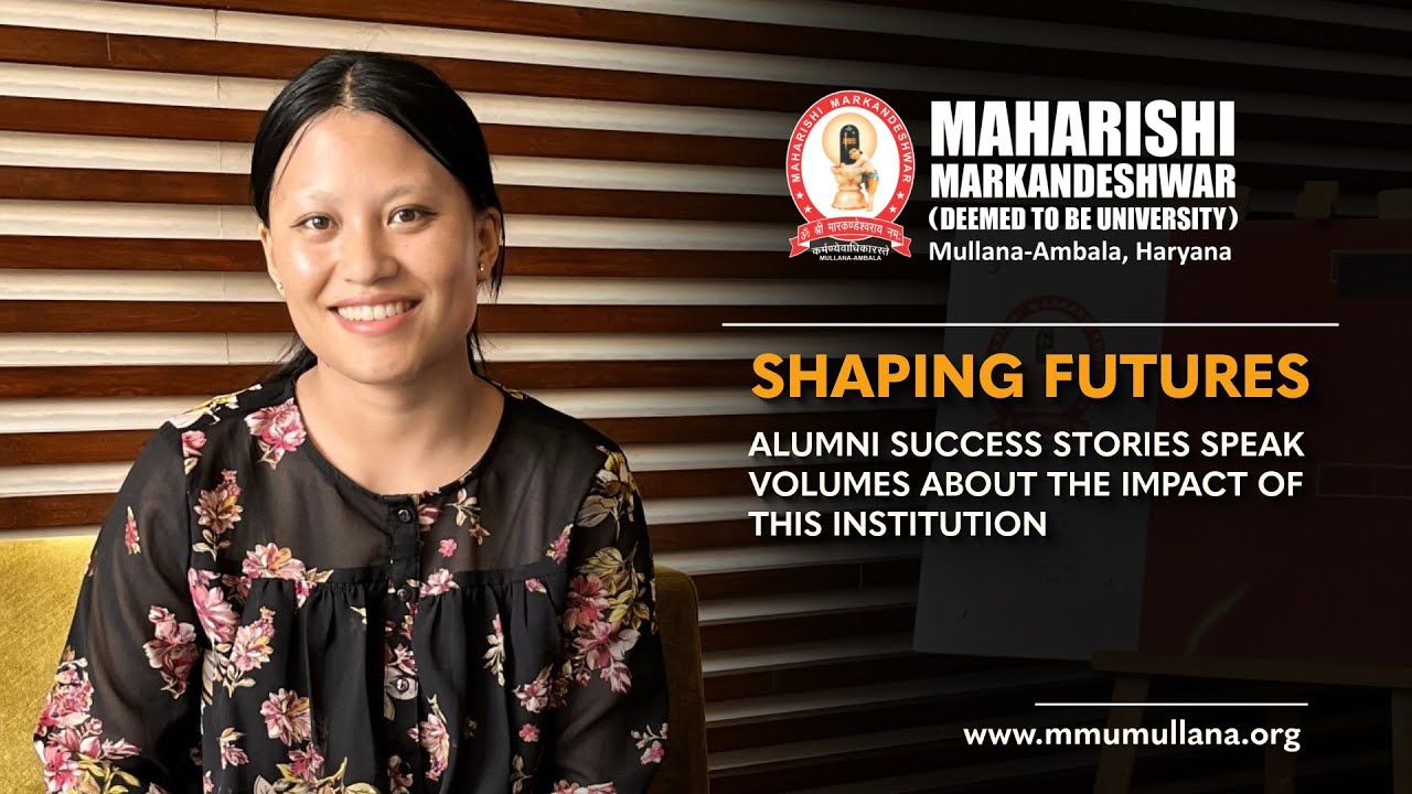 From dreams to reality, MM(DU) shaped my future! | NIMA ZANGMO | MMDU ...