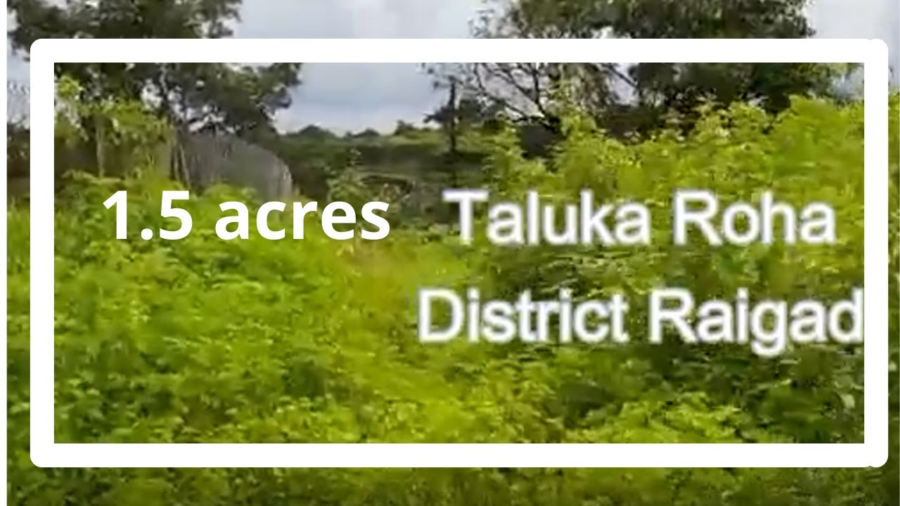 ID 147/75 The 1.5 acres Plot in Taluka Roha whatsapp 9371129848 - YouTube