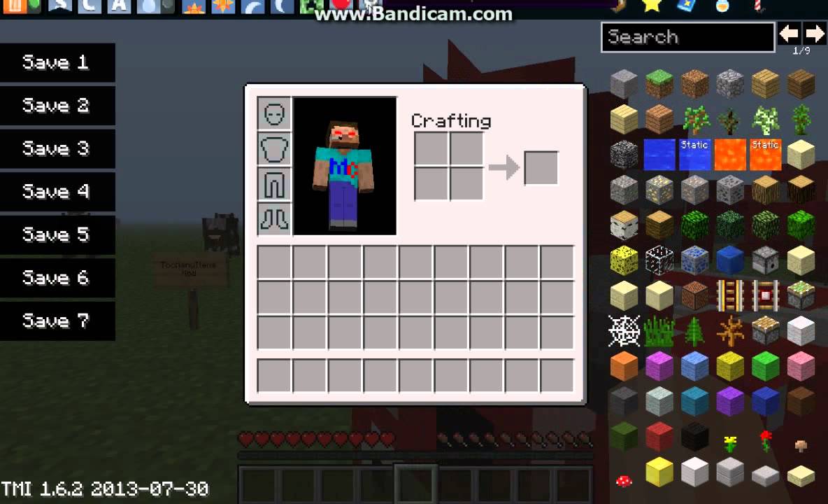 Minecraft Mod Showcase: TooManyItems Mod - YouTube