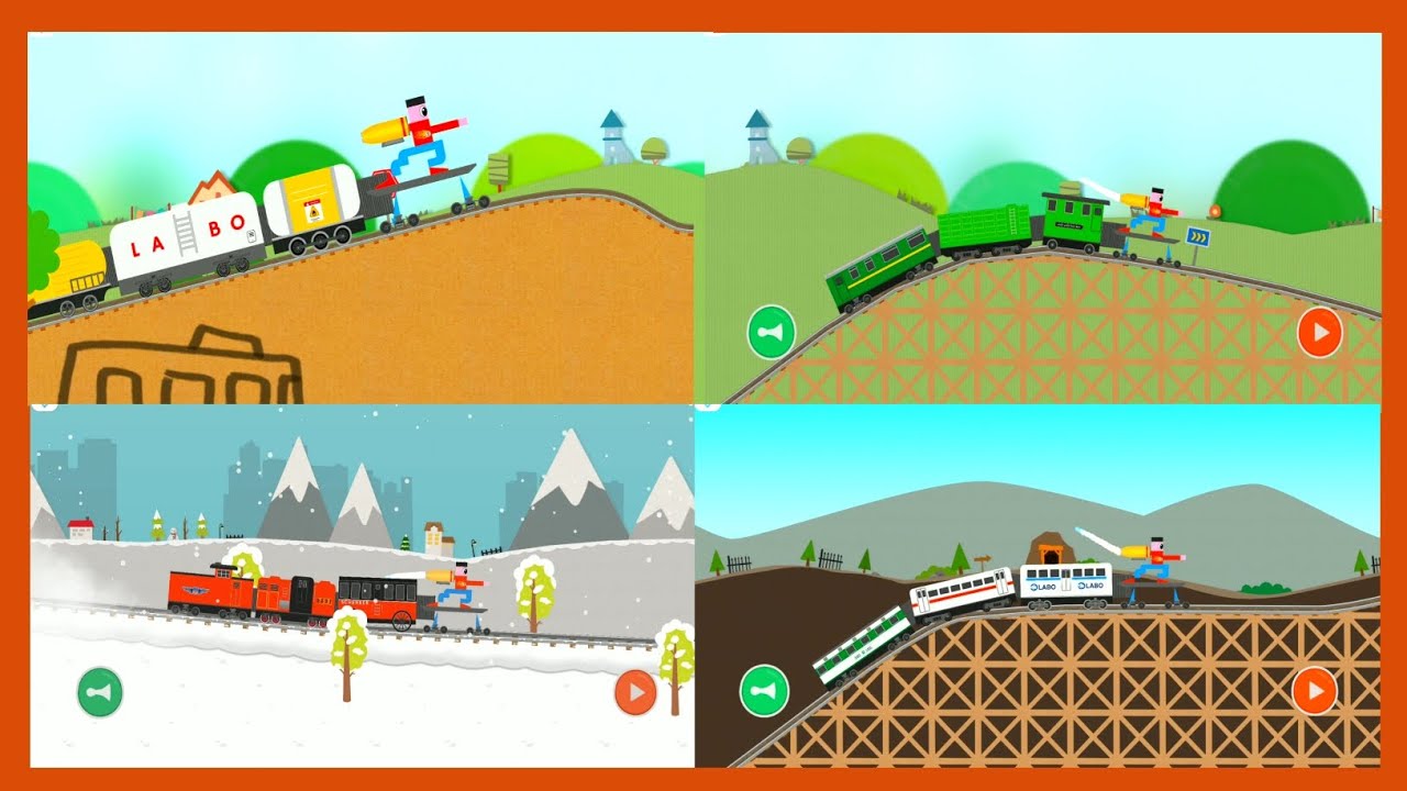 Build New Train | Train people with skateboard funny and cute in Labo ...