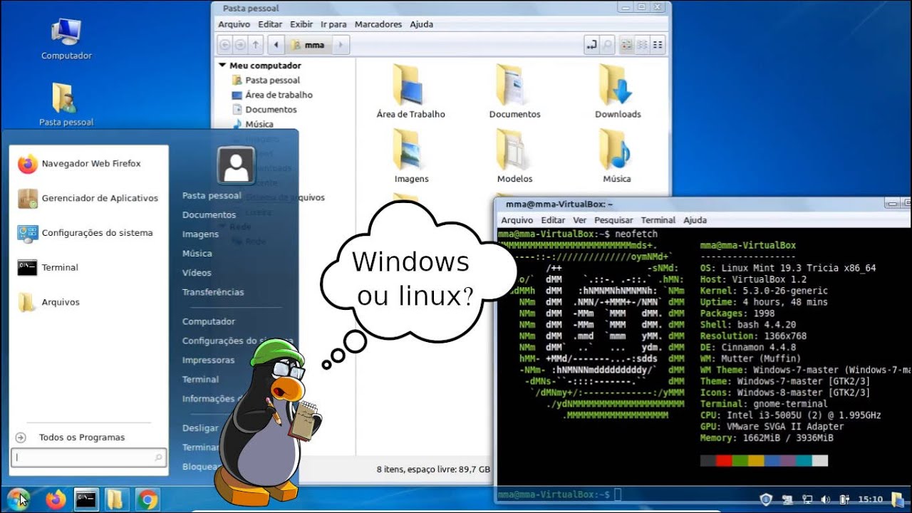 Windows Mint 7 - YouTube