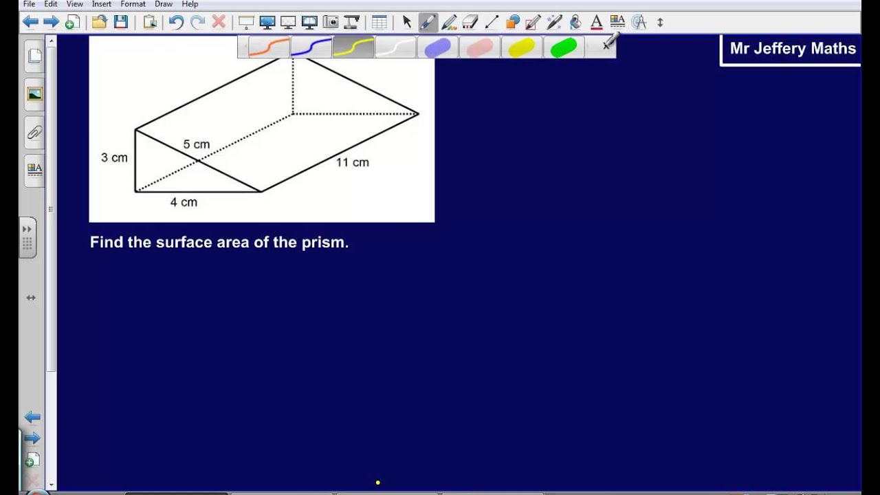 Surface Area of a Prism - Question 7 Edexcel GCSE Maths 2008 Non ...