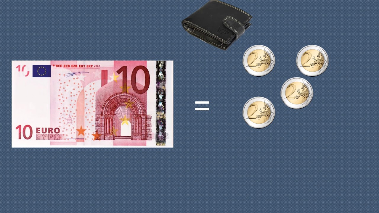Geld wisselen 10 euro - YouTube
