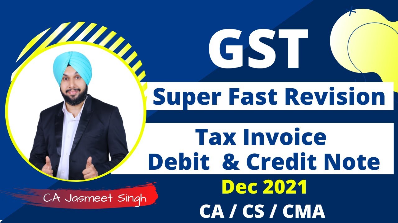 Tax Invoice Revision | GST Revision | CA Inter | Dec 2021 | CMA Inter ...