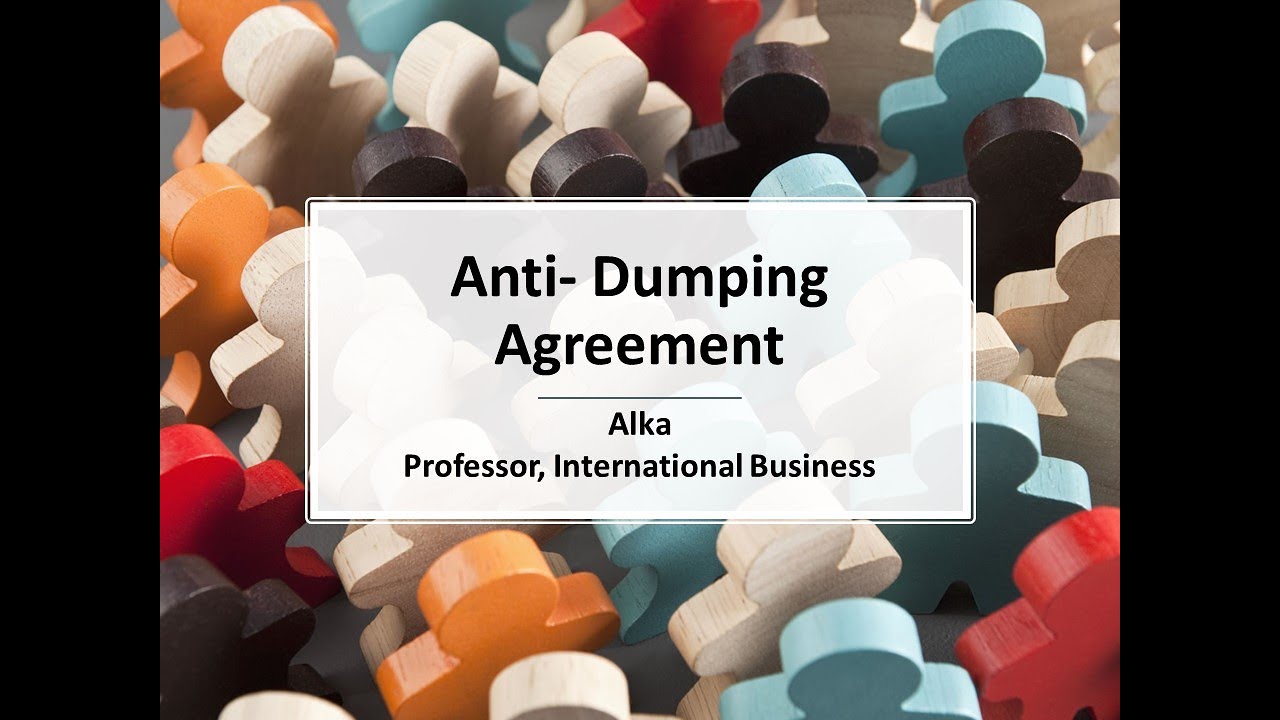 WTO Anti dumping agreement - YouTube