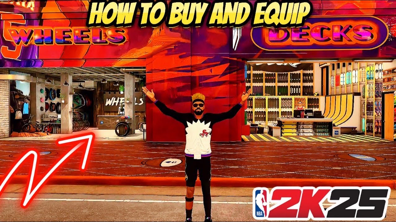 NBA 2K25 HOW TO BUY AND EQUIP BMX BIKES , SCOOTERS AND SKATEBOARDS IN ...
