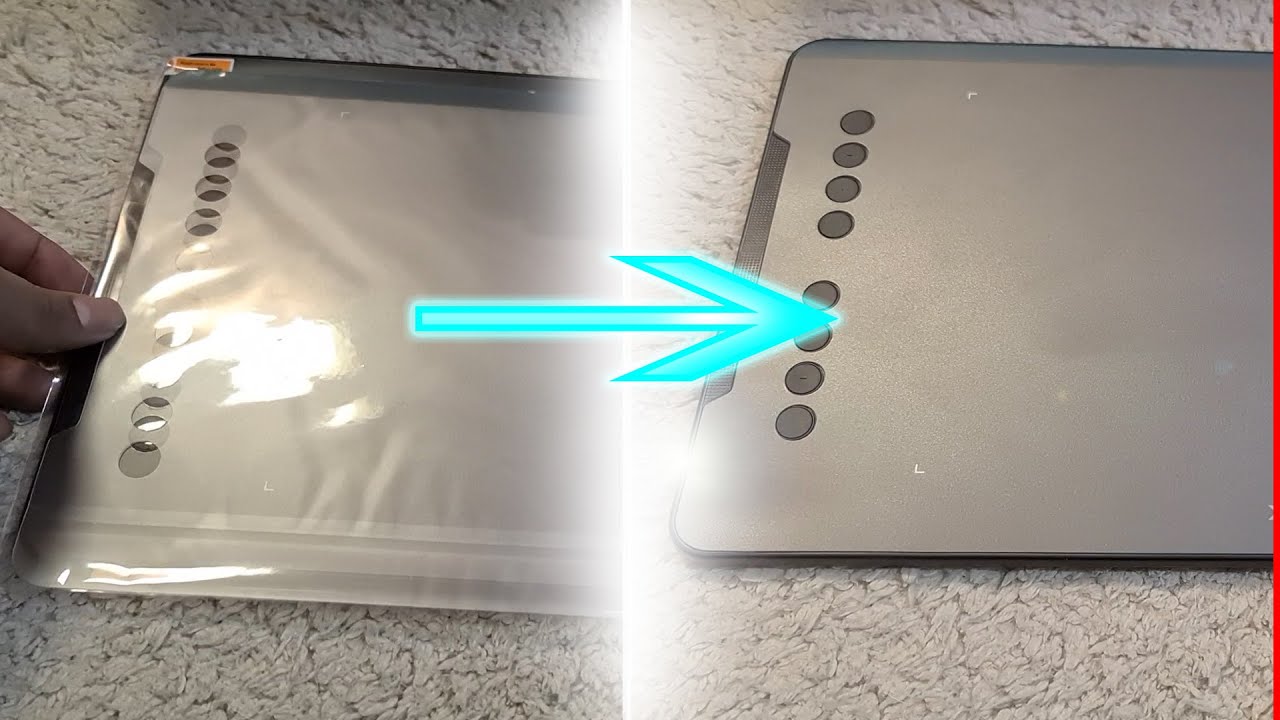 How to apply screen protector of XP Pen DECO 01 V2 - YouTube