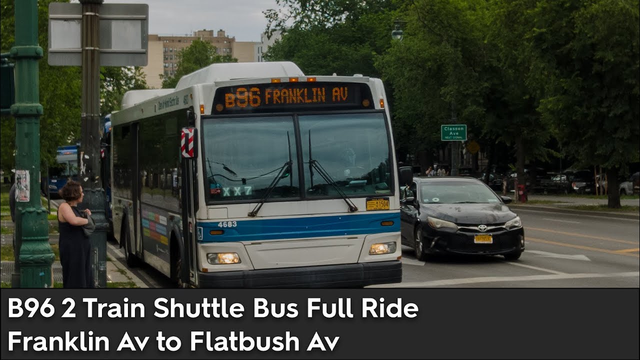 B96 2 Train Shuttle Bus Full Ride | Franklin Av to Flatbush Av - YouTube