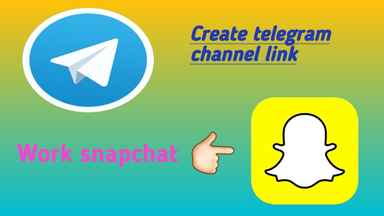 Telegram Channel link create and work Snapchat. - YouTube