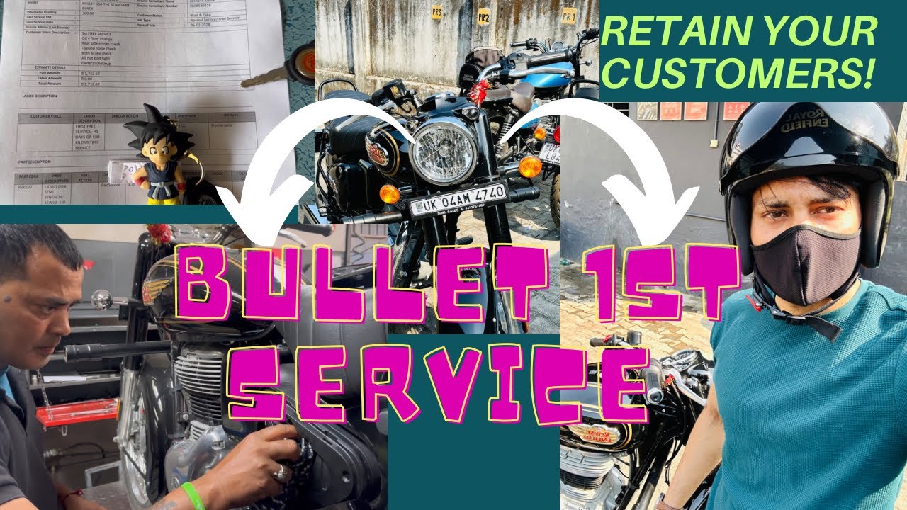 First Service of Bullet Standard 350 || Bullet 350 complete service ...
