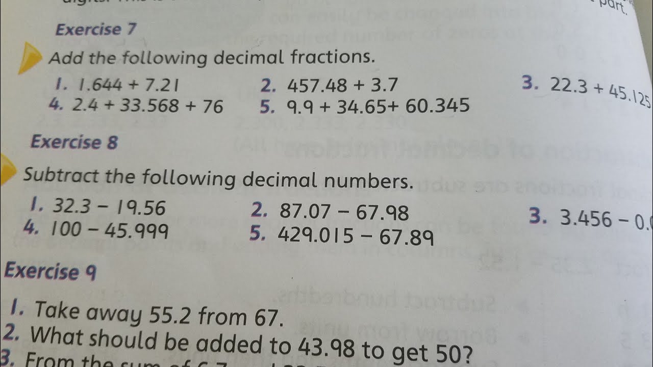 OXFORD MATHS WISE BOOK 5 | UNIT#5 | DECIMAL FRACTIONS AND PERCENTAGES | - YouTube