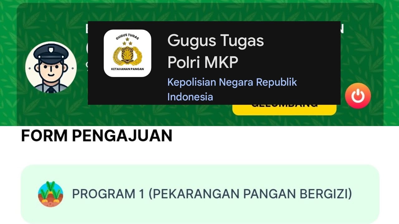 CARA PENGISIAN PROGRAM 1 (P2B ) APLIKASI GUGUS TUGAS POLRI. KETAHANAN ...