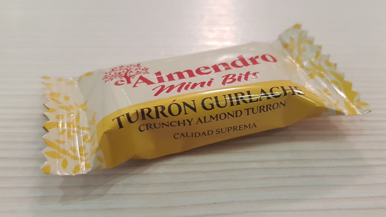 El Almendro Mini Bits Turrón Guirlache Crunchy Almond Turron Opening ...