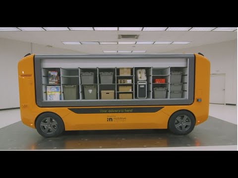 Udelv Unveils Autonomous Cab-Less Transporter - Long Version - YouTube