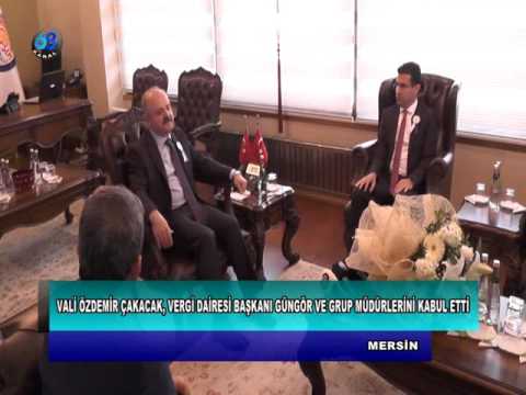 MERSİN VALİSİ ÖZDEMİR ÇAKACAK, VERGİ DAİRESİ BAŞKANI GÜNGÖR VE GRUP MÜDÜRLERİNİ KABUL ETTİ