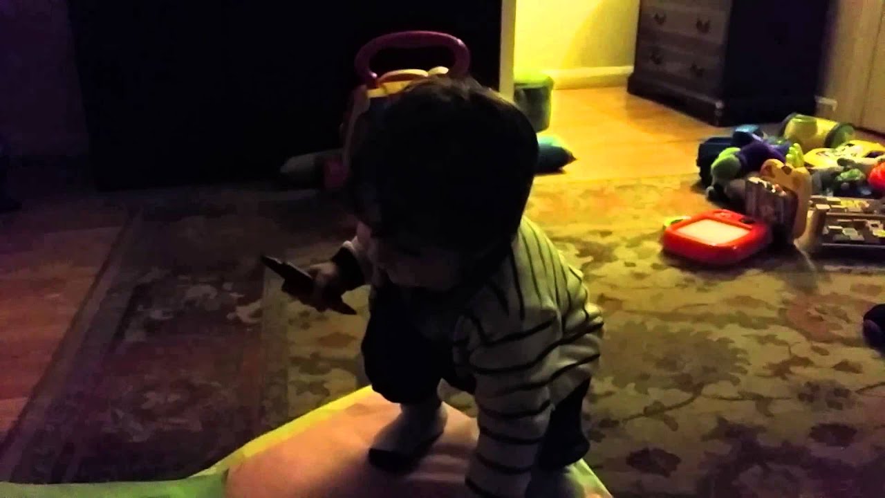 Throwing his crayons - YouTube