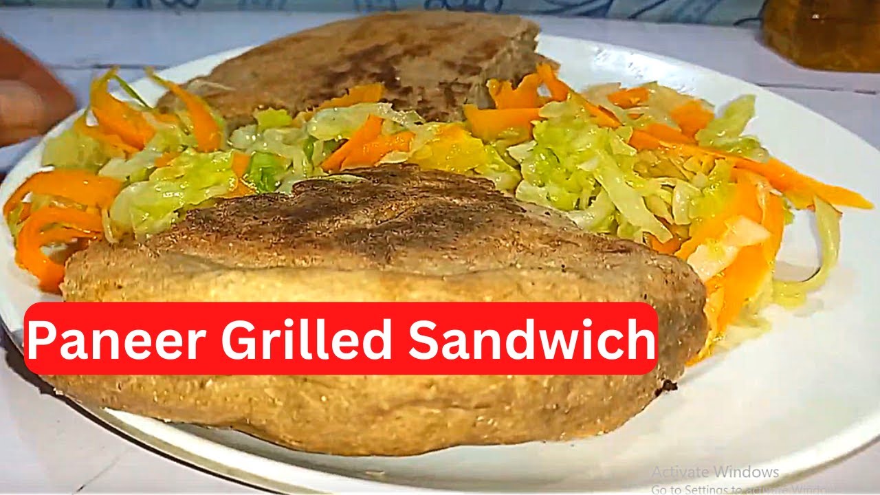 Cabbage, Carrot And Paneer Grilled Sandwich Recipe - YouTube