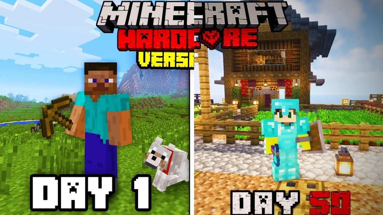 MINECRAFT 100 Days Challenge Part 1 🥵 || Became A Rich 😎 ...
