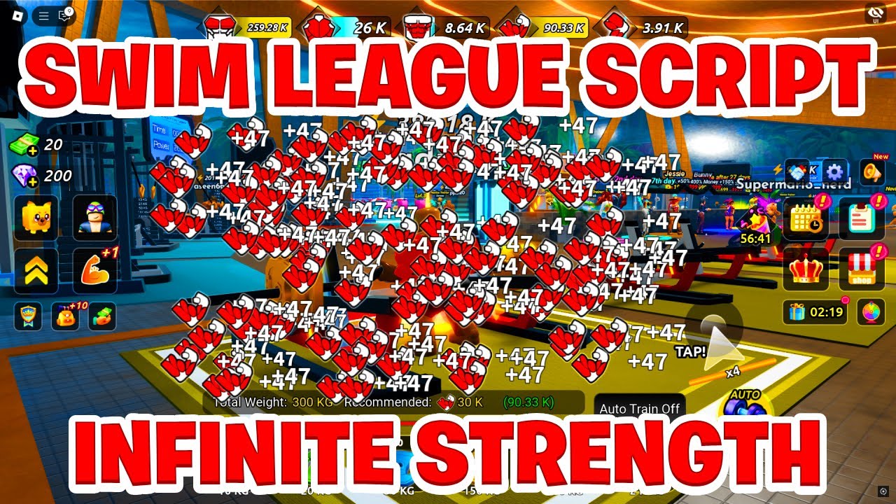 [BEST NEW] Swim League Script Pastebin - (ROBLOX) *Infinite Strength ...