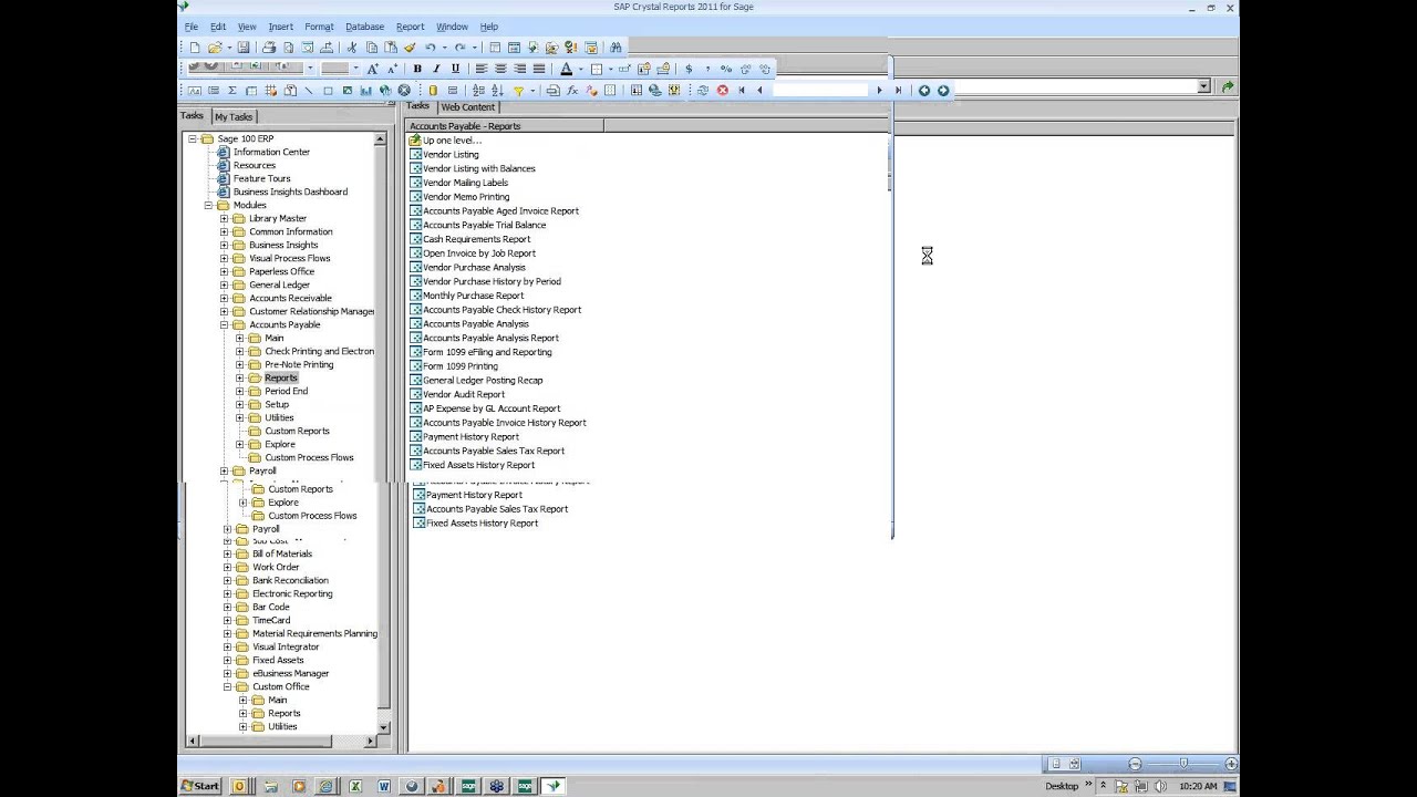 Sage 100 ERP: Modify Your Screen and Edit Reports - YouTube