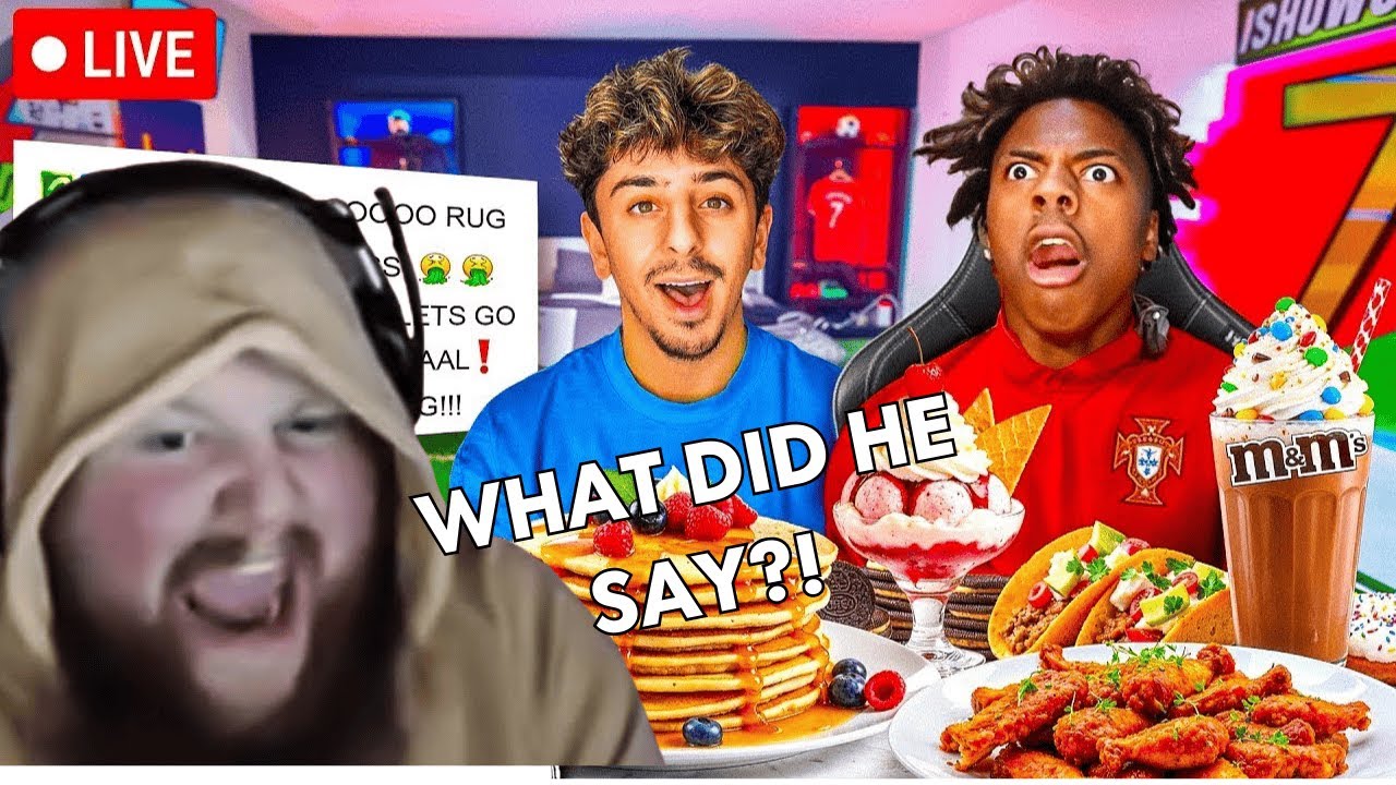 CASEOH REACTS to FAZE RUG NEW CHALLENGE "Eating Streamers Last Meals ...