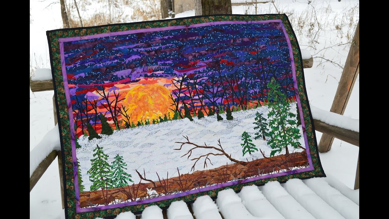 Minnesota Magic.........An Art Quilt Made Entirely From Scraps! - YouTube