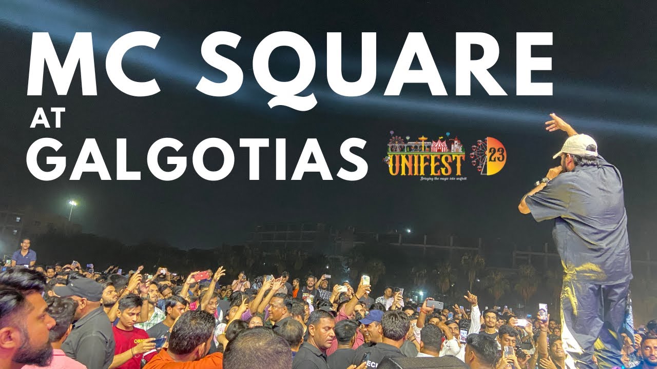 UNIFEST WITH MC SQUARE AT GALGOTIAS | 2K23 UNIFEST DAY 1 - YouTube