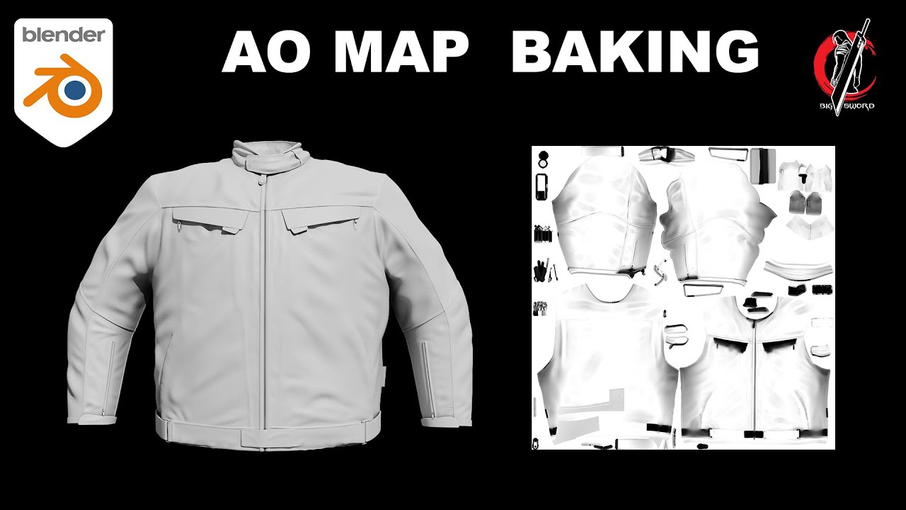 HOW TO BAKE AMBIENT OCCLUSION MAP IN BLENDER - YouTube