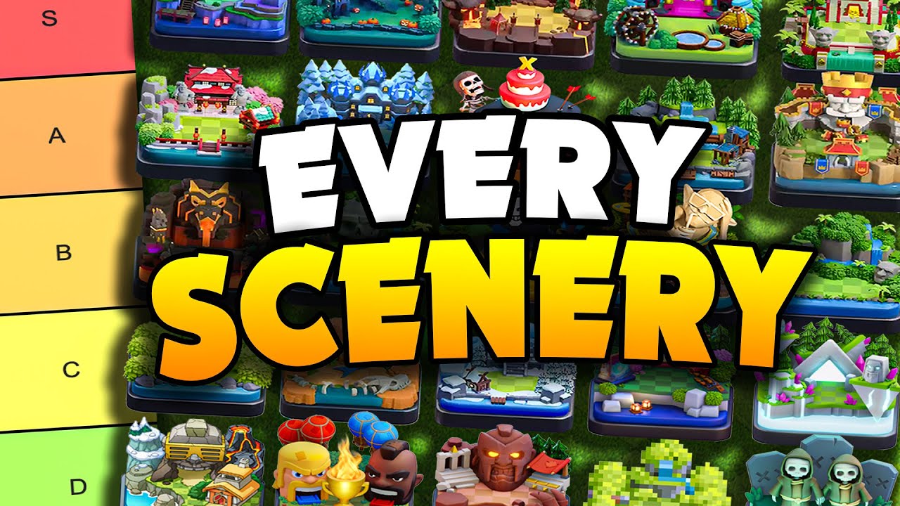 Ranking EVERY Scenery in Clash of Clans! #tierlist - YouTube