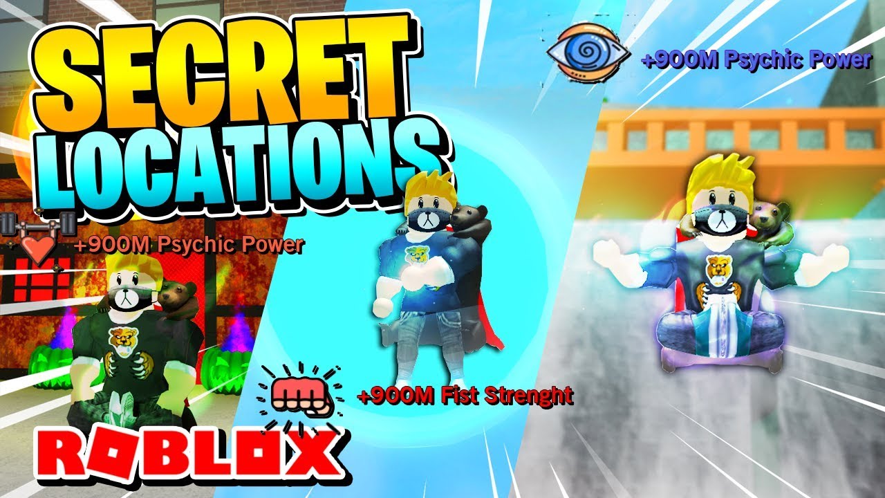 BEST TRAINING SPOTS IN ROBLOX SUPER POWER TRAINING SIMULATOR! [2018 ...