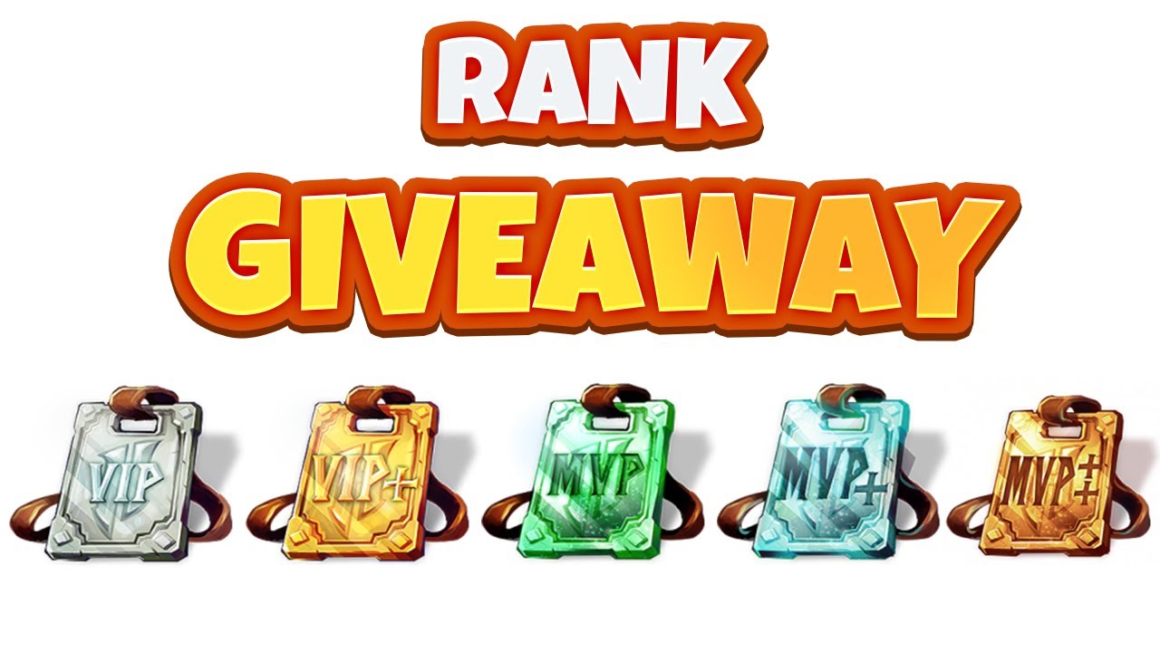 NEW RANK UPGRADE GIVEAWAY!!! (Ends 21st May) - YouTube