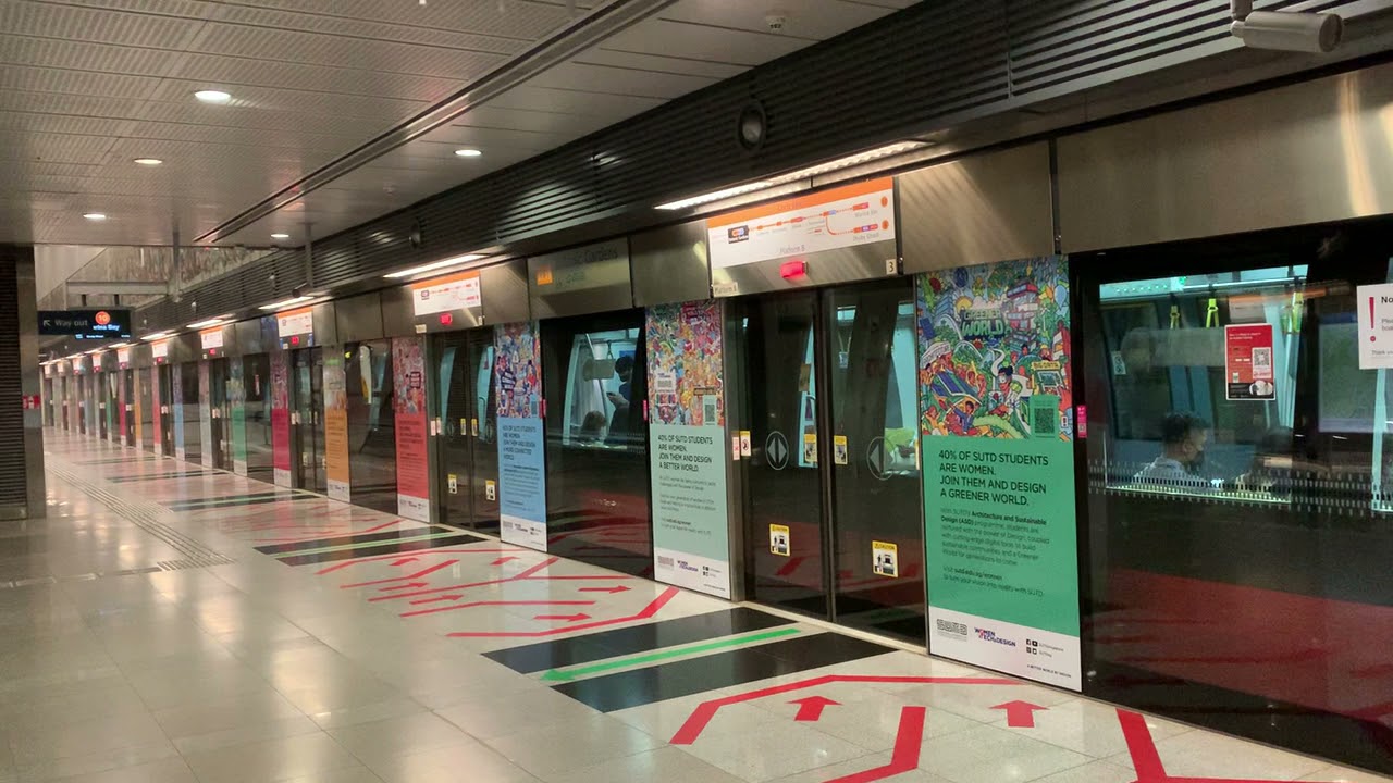 SMRT Trains CCL Alstom Metropolis C830C [841] departing Botanic Gardens ...