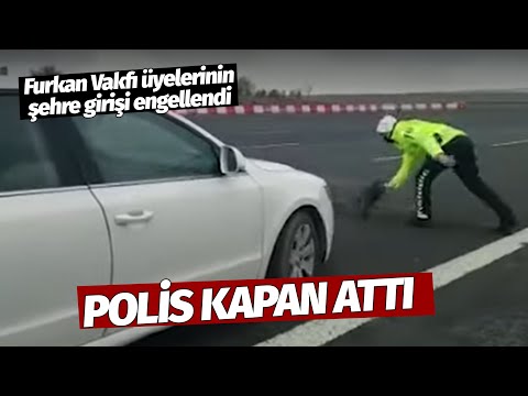 Semra Kuytul’un Aracının Önüne Polis Kapan Attı