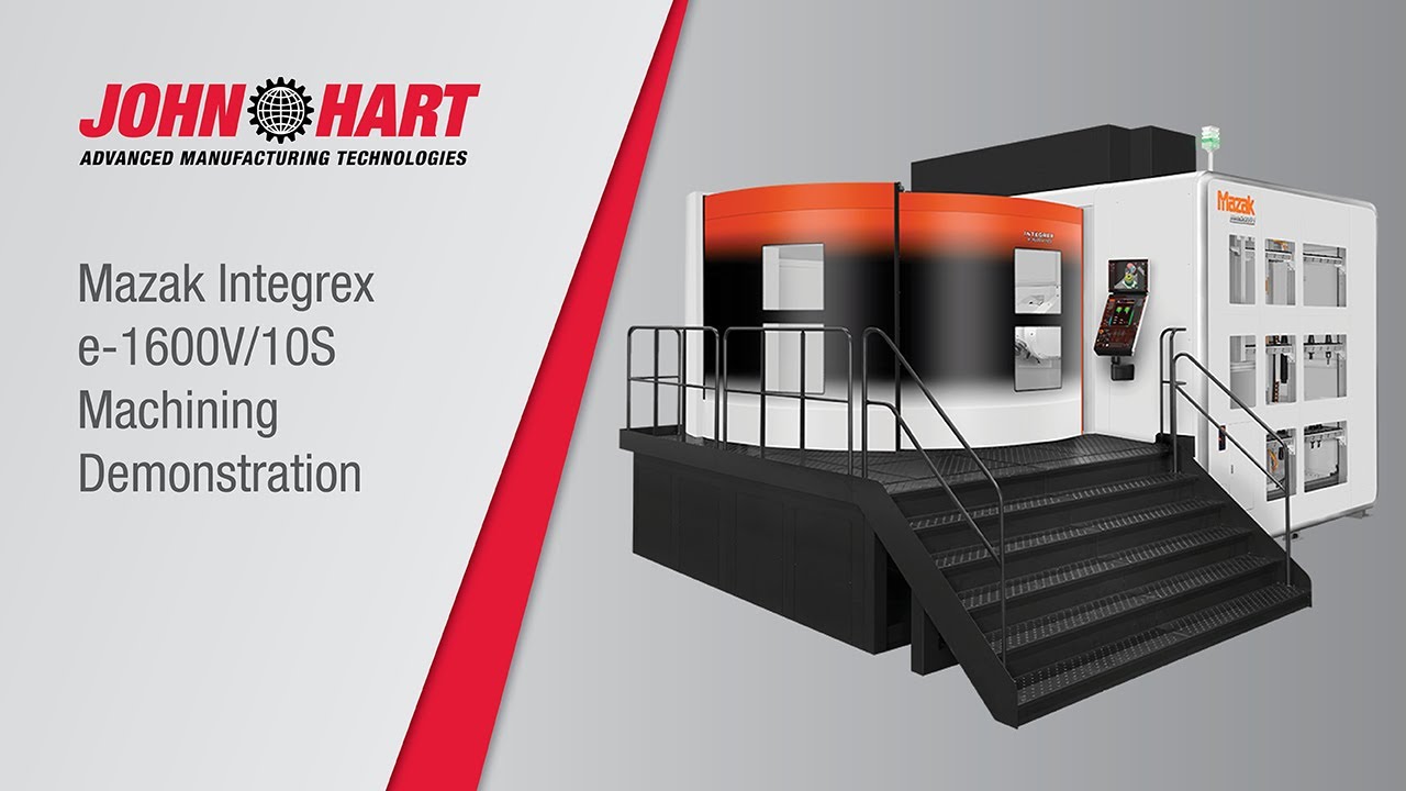 Mazak Integrex e-1600V/10S machining demonstration - YouTube