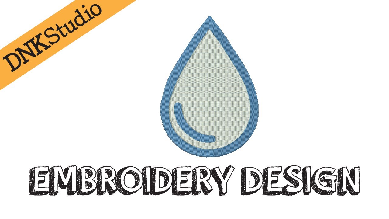Water Embroidery Design - YouTube