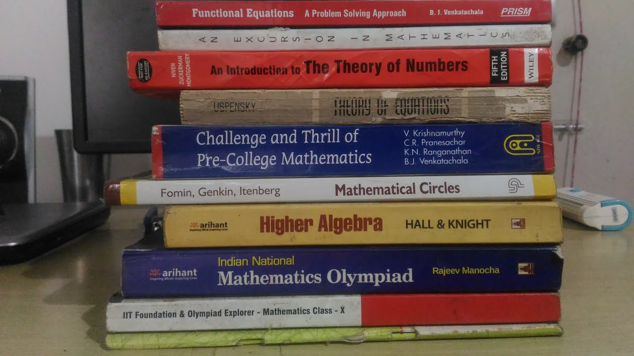 Best books for PRMO, RMO, INMO, Maths Olympiads | Best book in ...