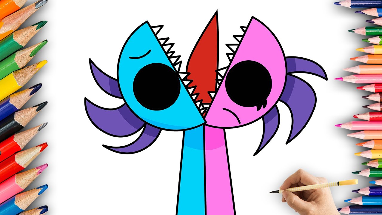 How to draw SPRUNKI SEMIHEMI - YouTube