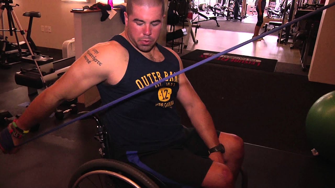 How To Do Triceps Strengthening Exercise using Theraband and Dumbbell ...