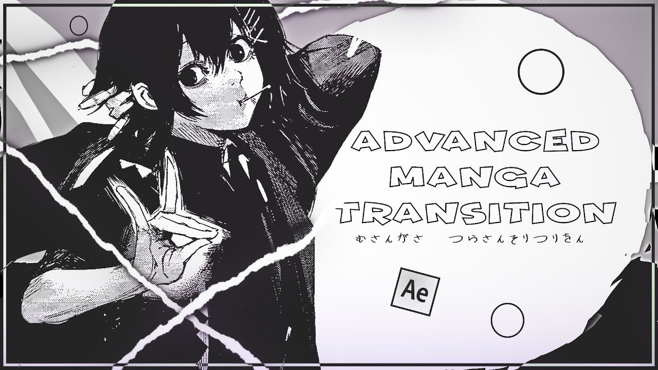 After effect advanced manga transition ( lines ) - YouTube
