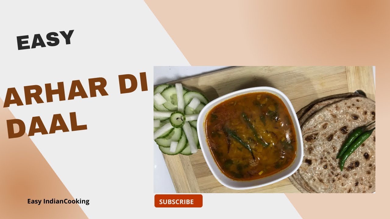 Easy Arhar di daal (split pigeon peas curry) | Veg Recipe | Easy Indian ...