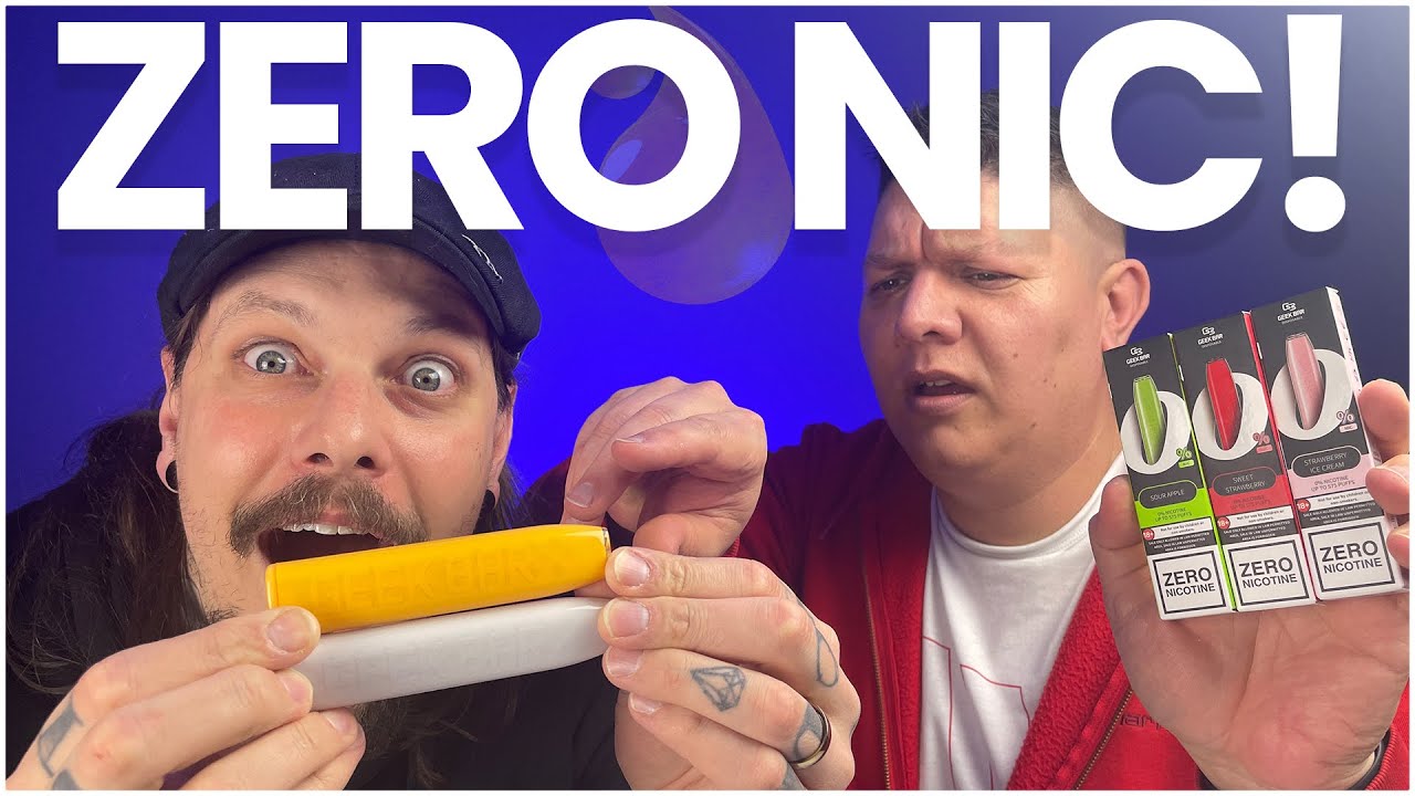 Whats Next for Disposable Vapes? Zero Nic Geekbar Review - YouTube