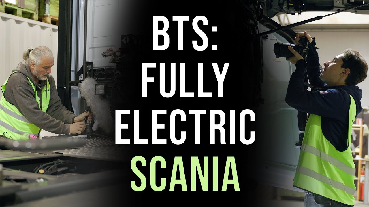 SCS On The Road - Behind The Scenes: Fully Electric Scania - YouTube