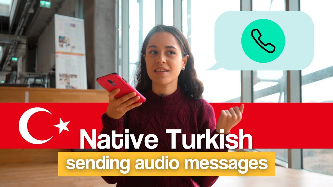 Turkish native speaker sending audio messages | Let's go to Kadıköy ...