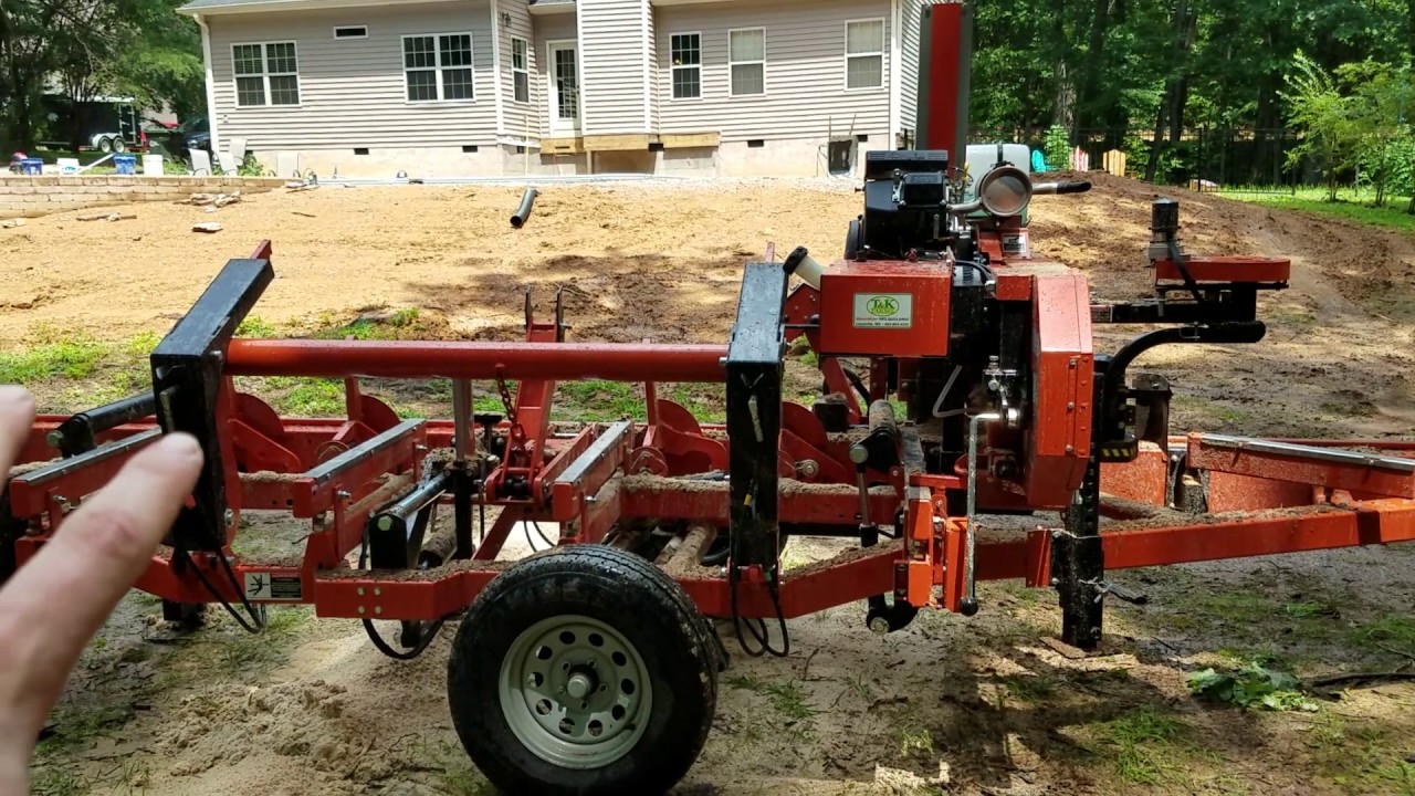 Sweet Gum and Poplar on the Wood-Mizer LT35HD Portable Sawmill... and ...