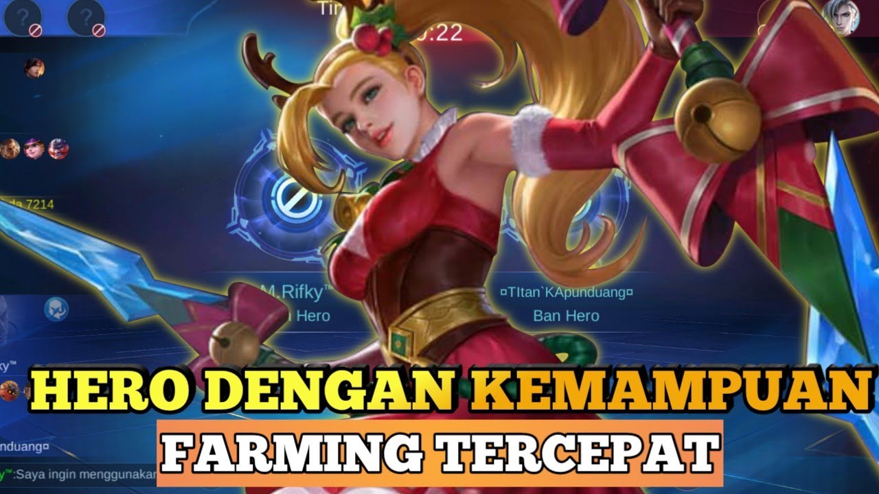 7 HERO DENGAN KEMAMPUAN FARMING TERCEPAT - MOBILE LEGENDS - YouTube
