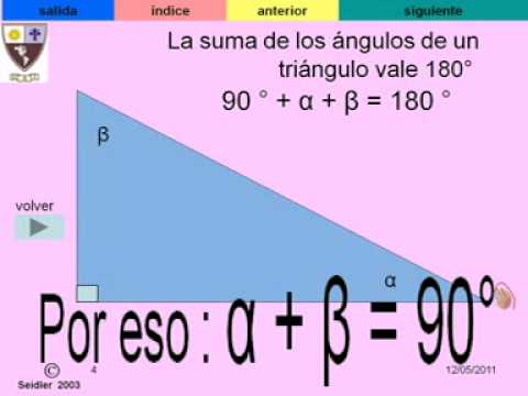 Trigonometria angulos de un triangulo rectangulo - YouTube