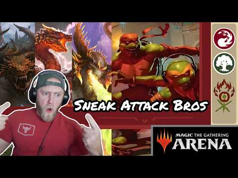 Raph & Mikey Are a S-Tier Commander 🔥🌳 MTG Arena Brawl