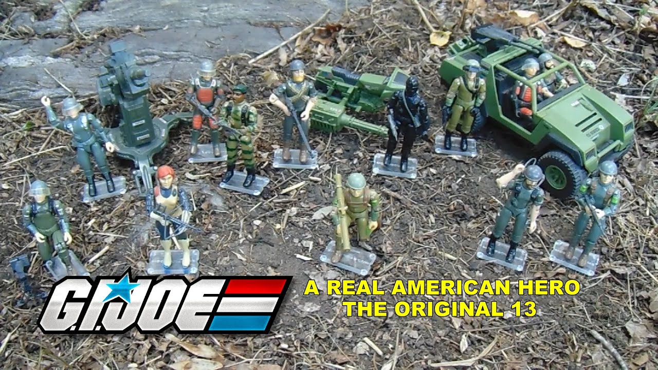 GI JOE A REAL AMERICAN HERO ORIGINAL 13 FIGURES 1982 - YouTube